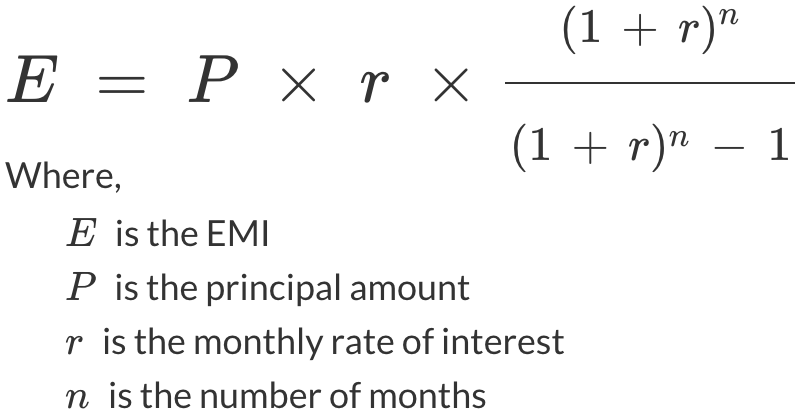 Get Emi Calculation Formula For Excel Pics Formulas