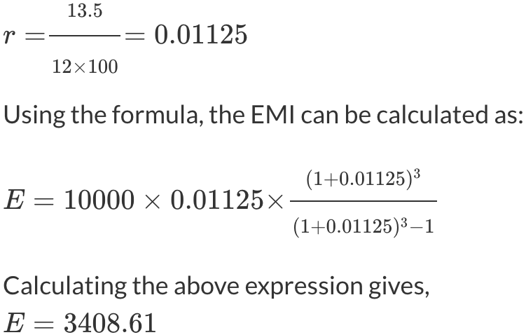 How To Calculate Percentage Loan Emi Haiper